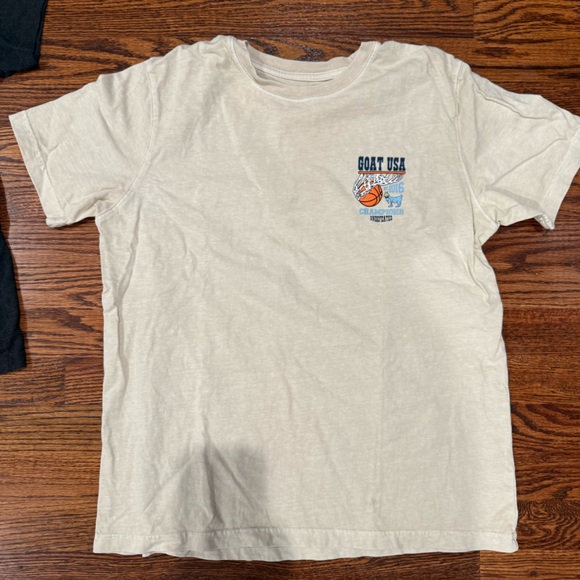 Goat Usa | Shirts & Tops | Goat Usa Kids Short Sleeve Tee Cream | Poshmark